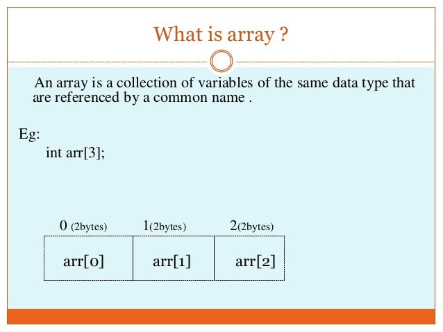 arrays of structures