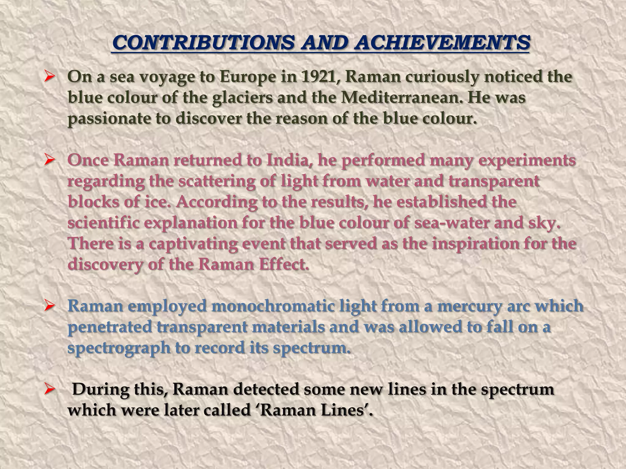 C.v. raman the great indian physicist | PPTX