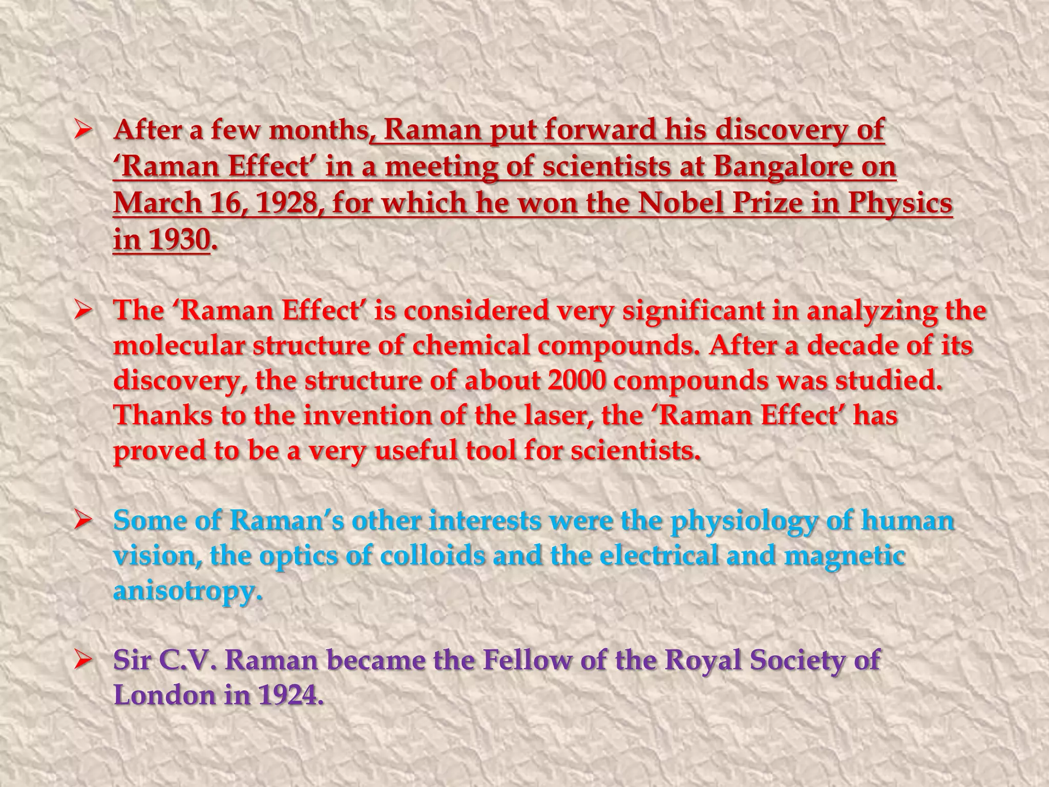 C.v. raman the great indian physicist | PPTX