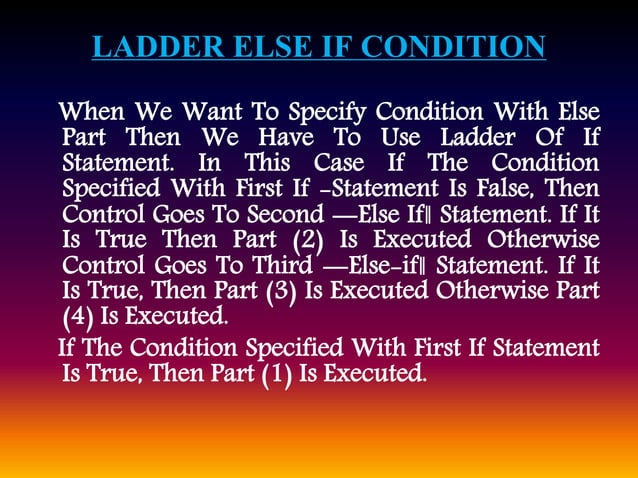 CONDITIONAL STATEMENT IN C LANGUAGE | PPTX