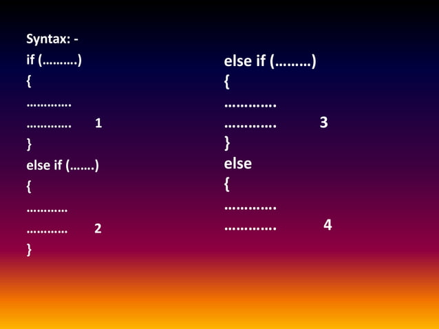 CONDITIONAL STATEMENT IN C LANGUAGE | PPTX