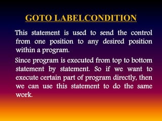 CONDITIONAL STATEMENT IN C LANGUAGE | PPTX