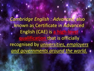 What is CAE? | PPT