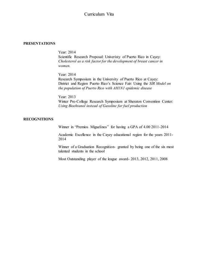 C.V. justin cotto | PDF