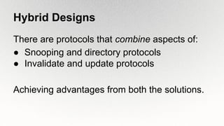 Coherence and consistency models in multiprocessor architecture | PPT