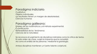 C. ginzburg paradigma indiciario | PPTX
