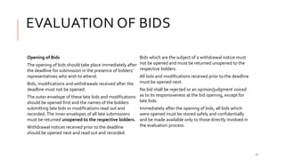 The Basics of Tendering & Bidding | PPTX
