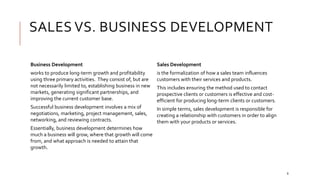 The Basics of Business Development | PPTX