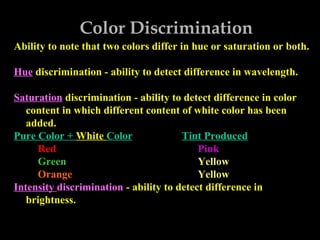 Colour vision ,,ppt by dr mazhar | PPT