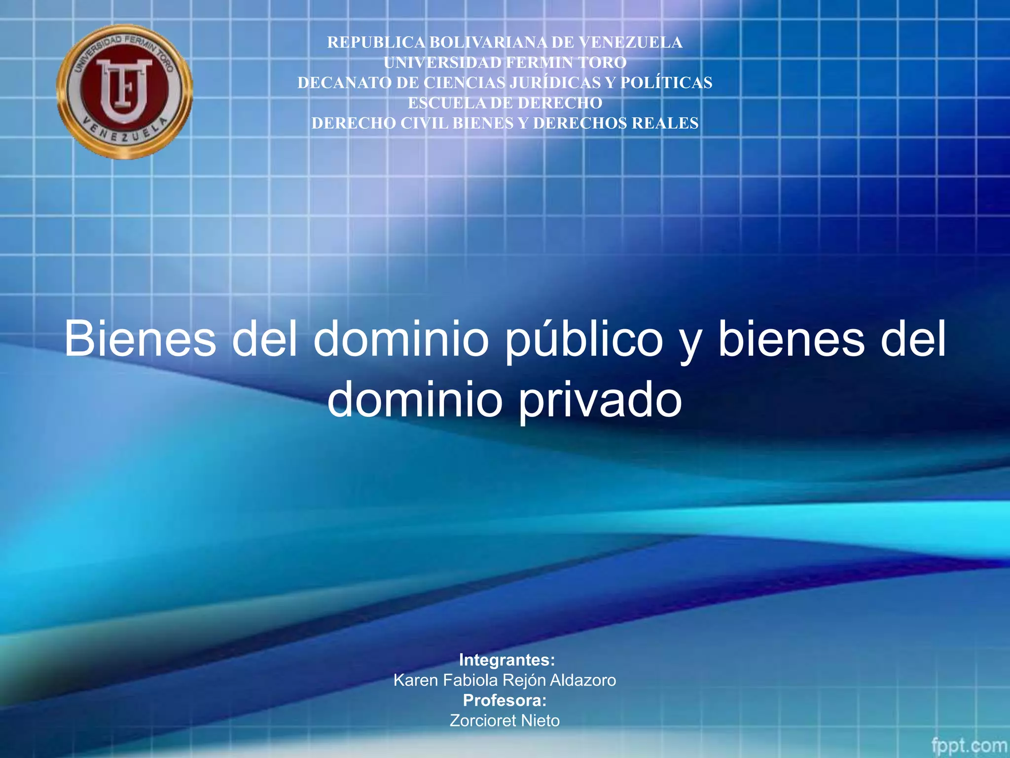 Bienes de dominio público y privado | PPTX