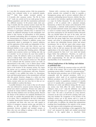 C.s. scar nich | PDF | Pregnancy | Reproductive Health