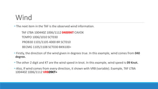 Aviation Meteorology - Terminal Aerodrome Forecasts | PPTX