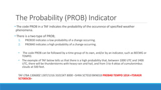 Aviation Meteorology - Terminal Aerodrome Forecasts | PPTX