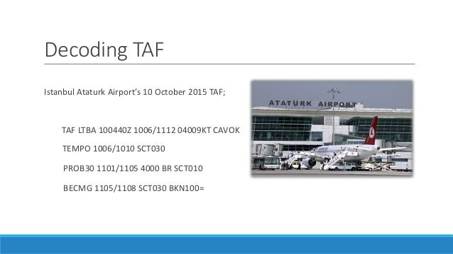 Aviation Meteorology - Terminal Aerodrome Forecasts Aviation Meteorology - Terminal Aerodrome Forecasts