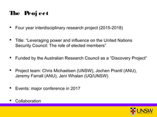 The Role of the non–Permanent Members of the United Nations Security ...