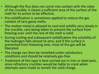 C 16 - melting of aluminium alloys | PPTX