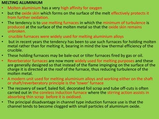 C 16 - melting of aluminium alloys | PPTX