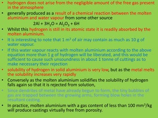 C 16 - melting of aluminium alloys | PPTX