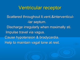 Cardio Vascular Reflex | PPT