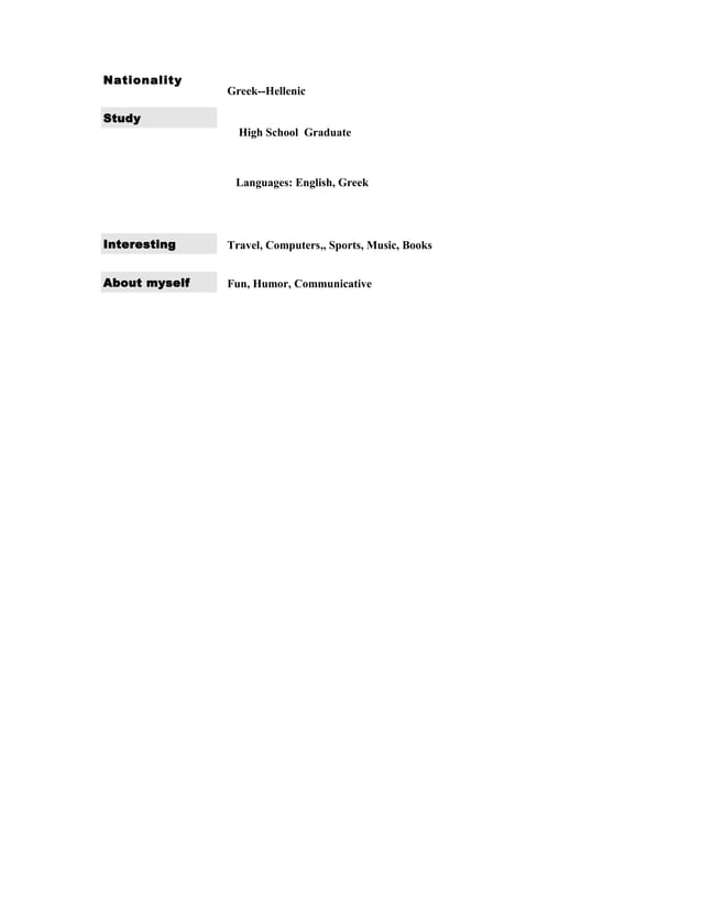 C.v george bethanis | DOC