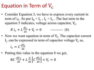 Time Domain response of second order linear circuit | PPTX
