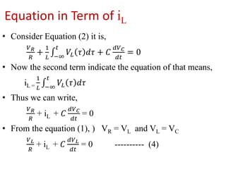 Time Domain response of second order linear circuit | PPTX