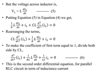 Time Domain response of second order linear circuit | PPTX