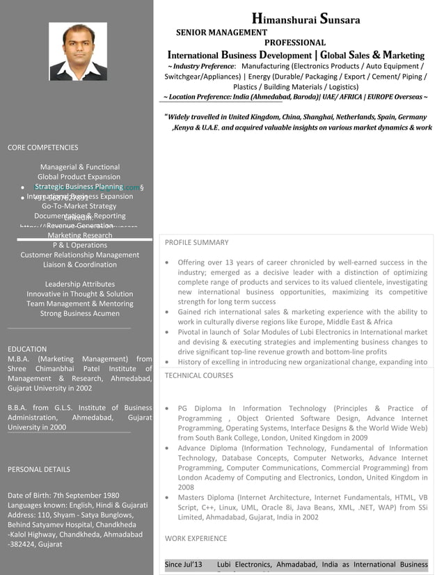 International Business Development Manager | PDF