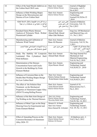 السيرة الذاتية دكتور هاني عزيز امين C.v. hani aziz ameen | PDF