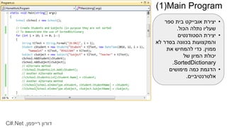 C# .net home work1 mycode overview | PPT