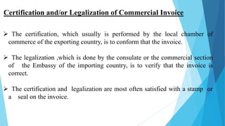 Commercial invoice | PPTX