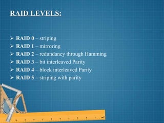 RAID LEVELS | PPTX