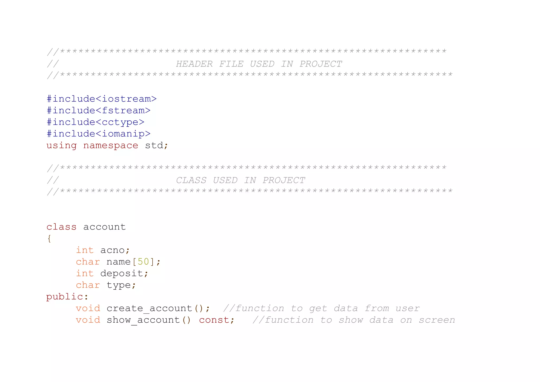 C++ coding for Banking System program | PDF