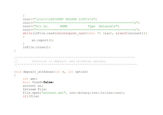 C++ coding for Banking System program | PDF | Computing | Technology ...