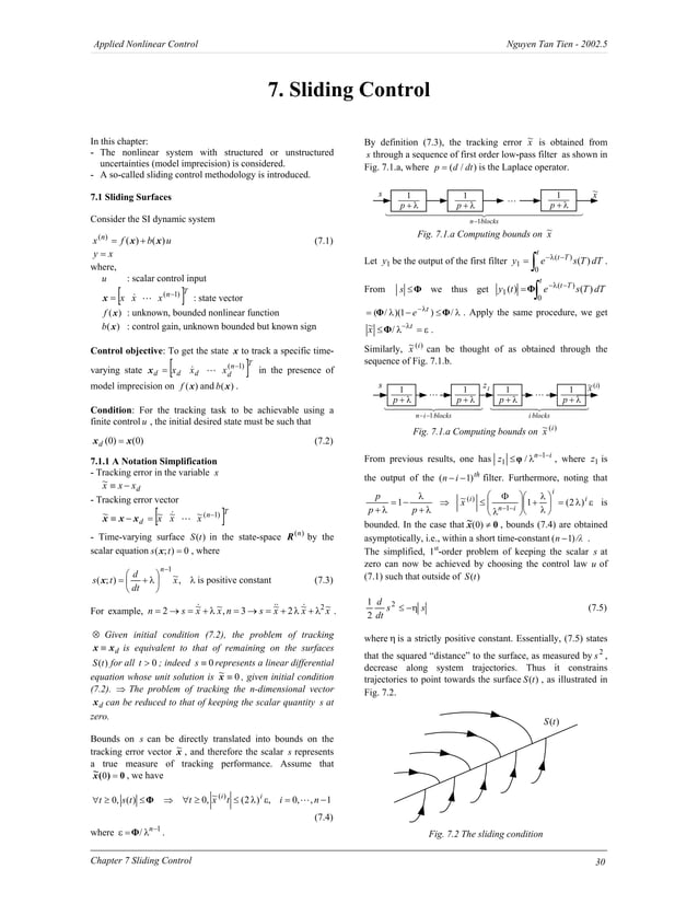 Sliding mode control of non linear | PDF
