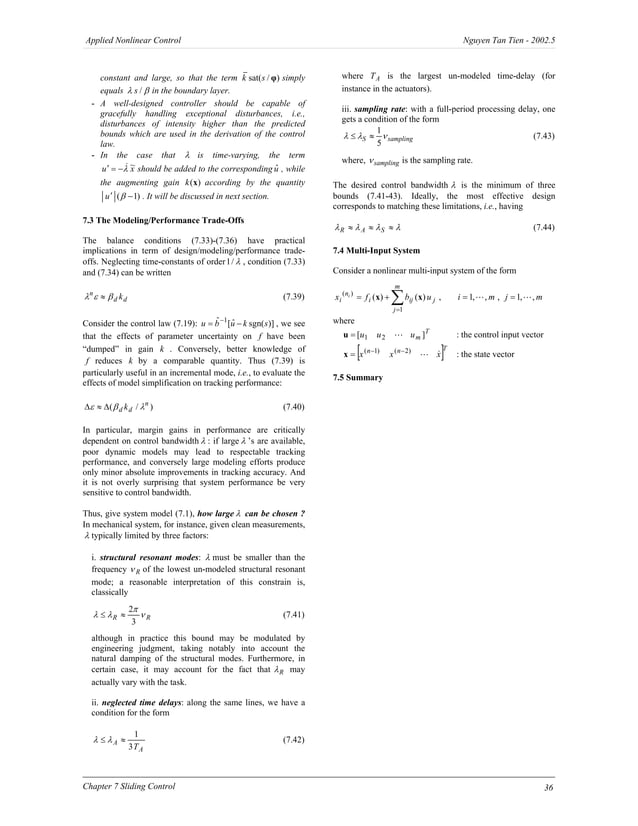 Sliding mode control of non linear | PDF
