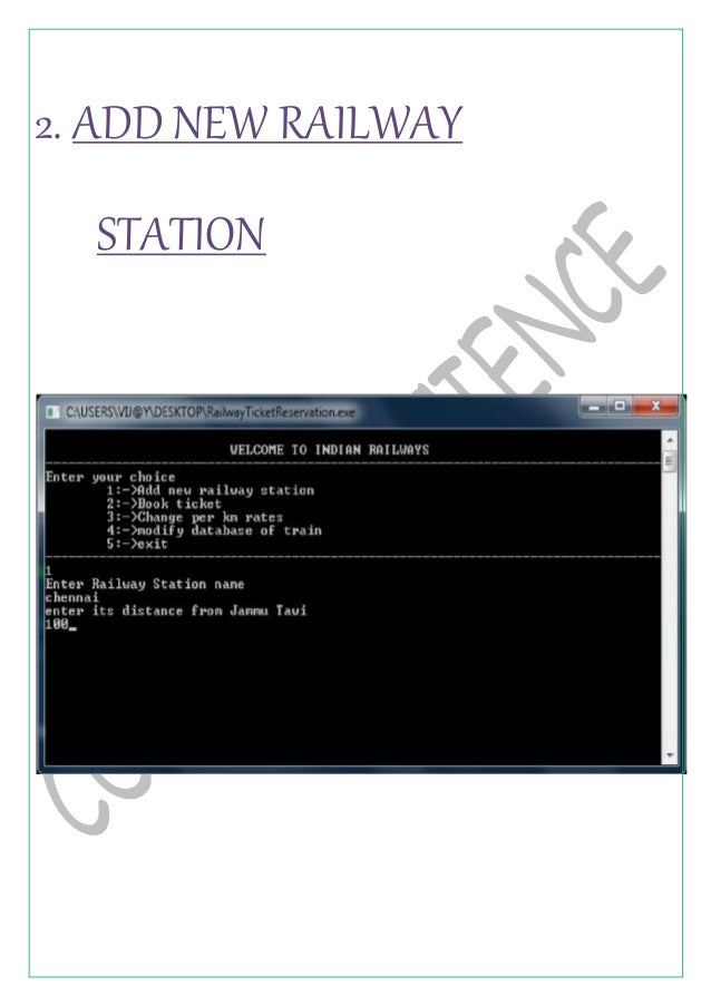 Project report on railway reservation system - nelorain Project report on railway reservation system - nelorain