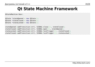 Finite State Machines and C++ | PPT