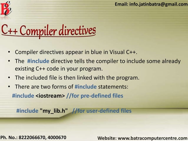 C++ Programming Language Training in Ambala ! Batra Computer Centre | PPT