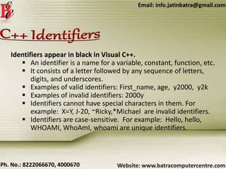 C++ Programming Language Training in Ambala ! Batra Computer Centre | PPT