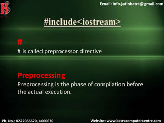 C++ Training Institute in Ambala ! Batra Computer Centre | PPT