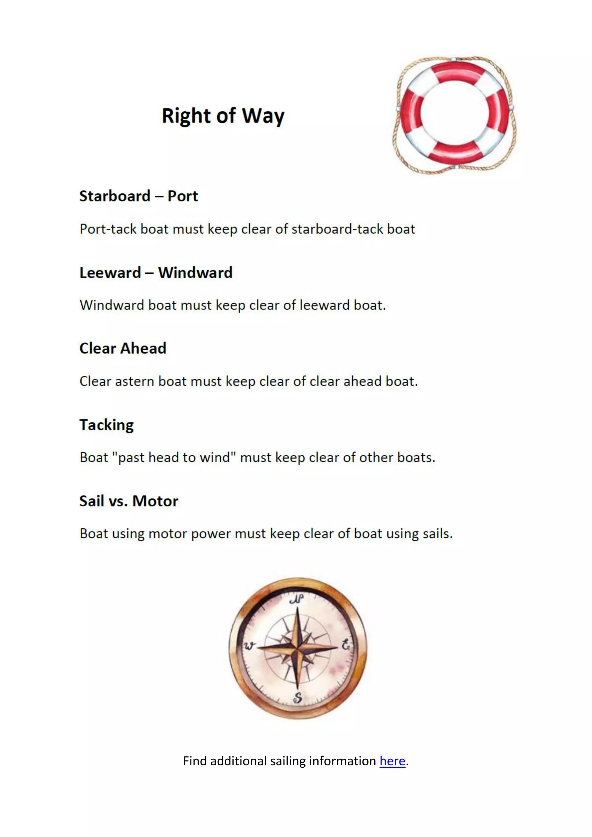 Basic Sailing Terms | PDF