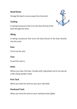 Basic Sailing Terms | PDF
