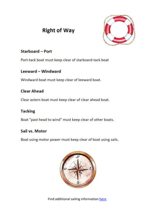 Basic Sailing Terms | PDF