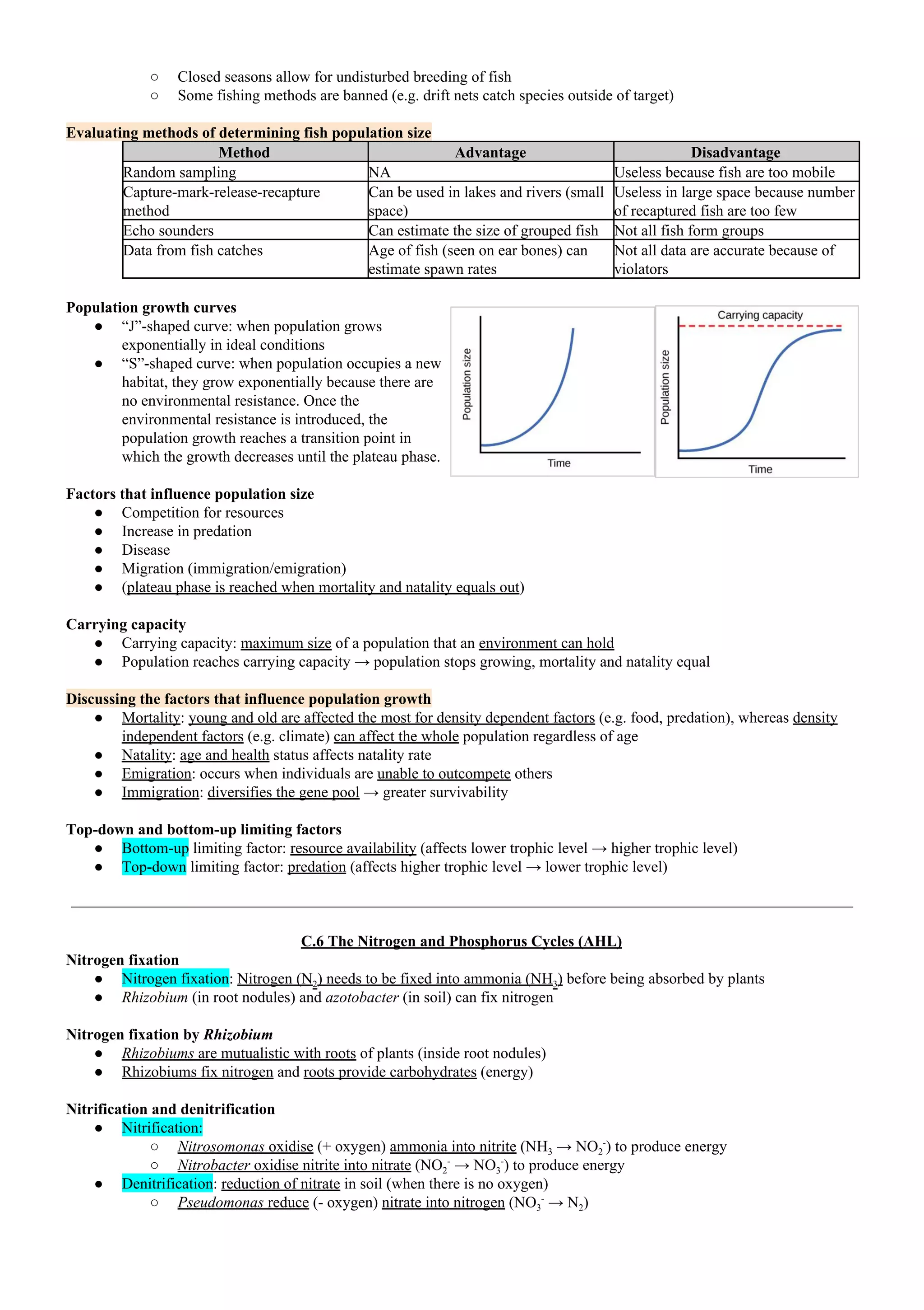 C.1-C.6 Ecology and Conservation Notes | PDF