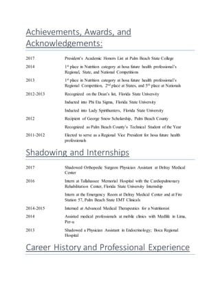 C.V. /Resume | DOCX
