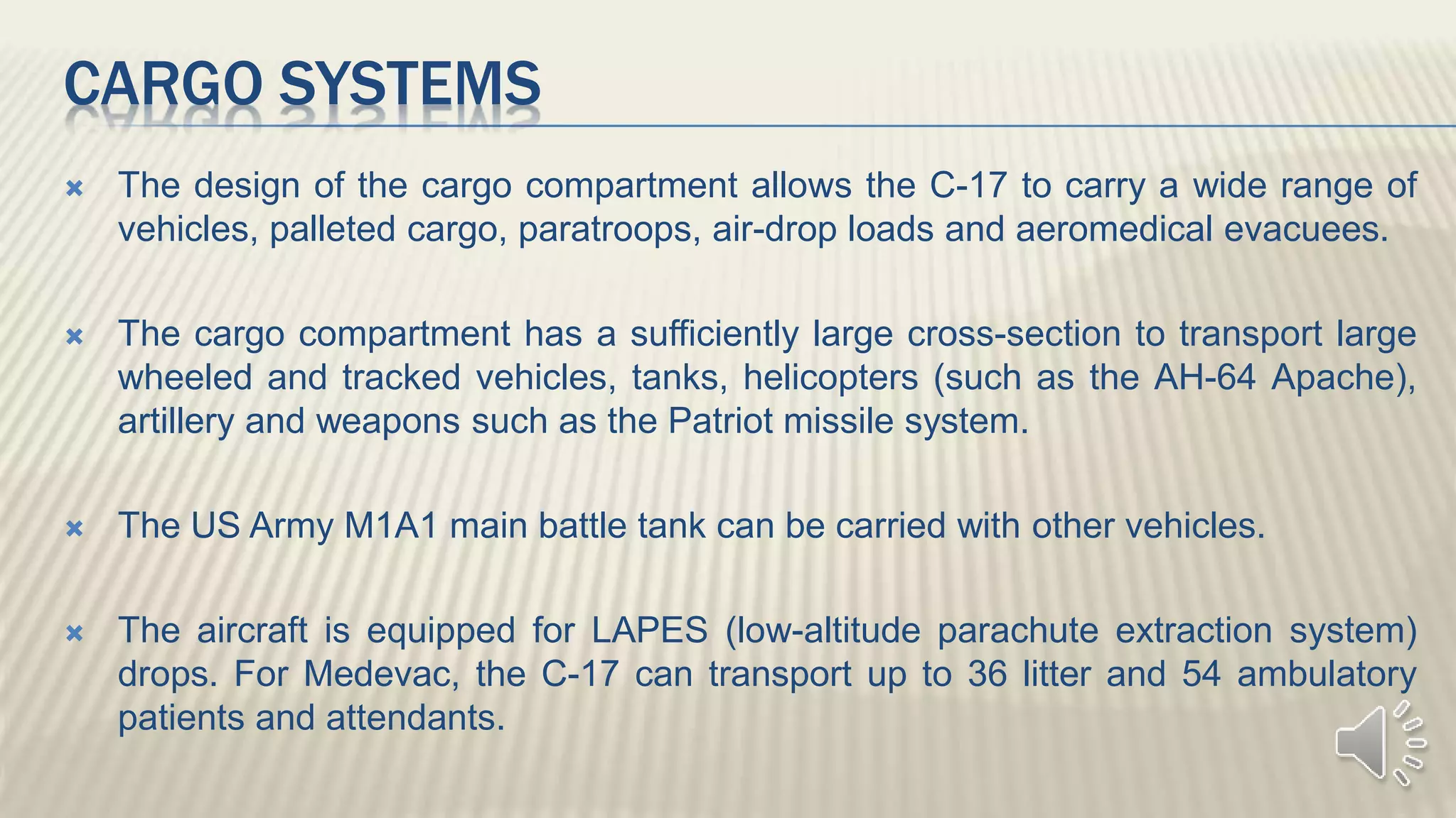 C 17 globemaster iii, usa - tactical transport aircraft | PPTX