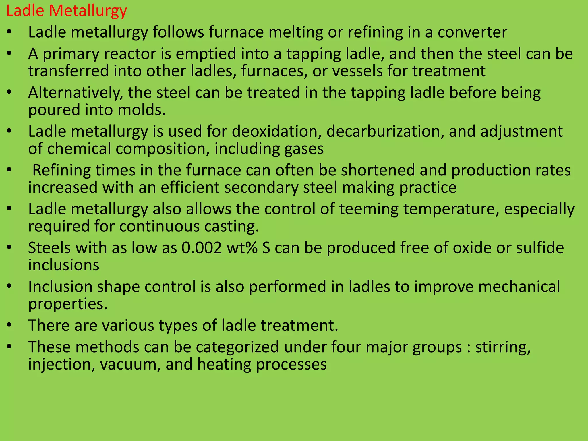 C 18 - steel melting | PPTX