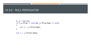 C#.net evolution part 2 | PPT