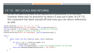 C#.net evolution part 2 | PPT